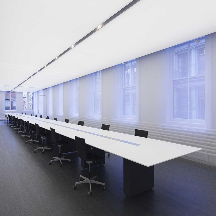 18 Persons White Boardroom Table Office Meeting Desk -Shenzhen Onebest ...