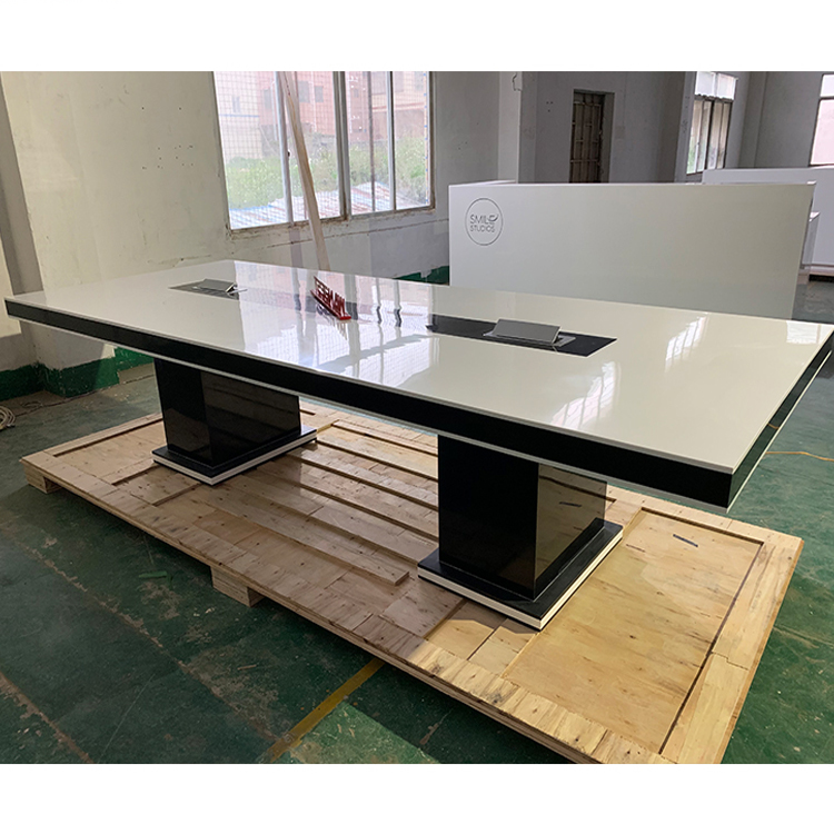 Modern Meeting Table Design Conference Table with Outlets-Onebest Furniture