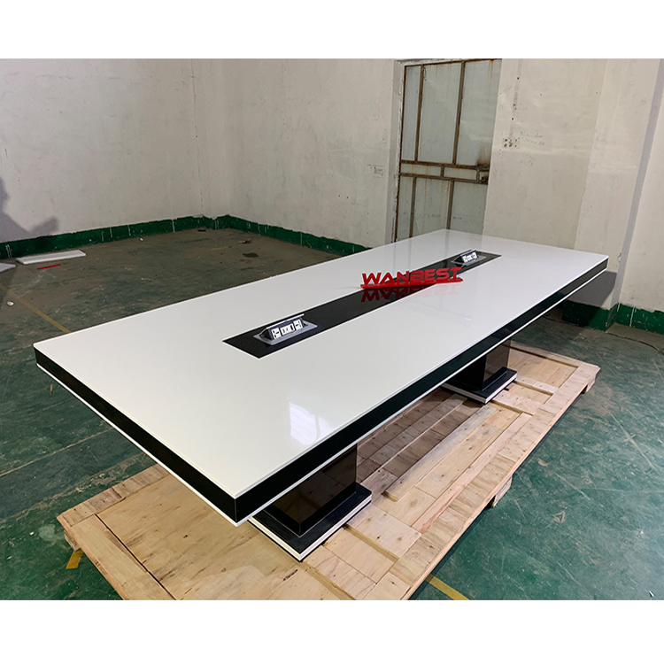 Modern Meeting Table Design Conference Table with Outlets-Onebest Furniture