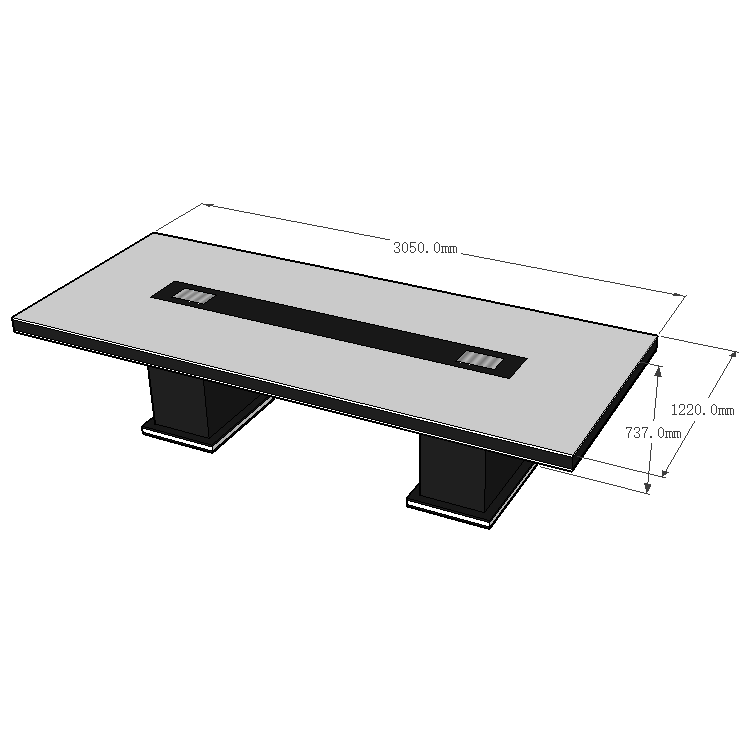 Modern Meeting Table Design Conference Table with Outlets-Onebest Furniture
