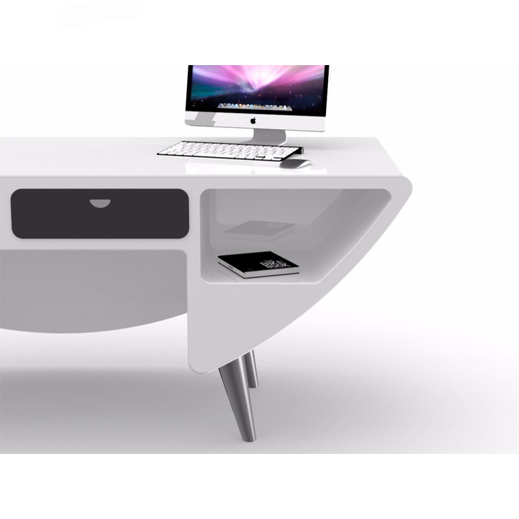 Round shape aluminium office table with steel base-Shenzhen Onebest ...