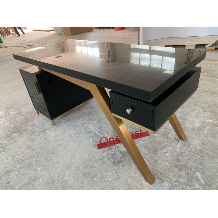 New Black Home Office Study Desk Working Table-Onebest Furniture