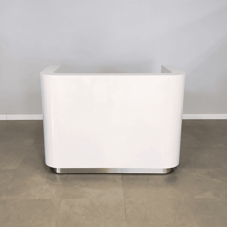Small Size Round Corner Reception Desk Fashion Office Computer Desk ...
